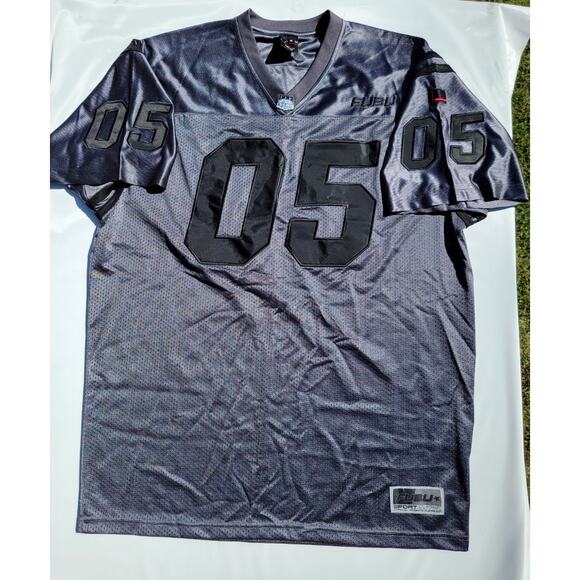 FUBU | Shirts | Vintage Fubu Classic Dark Gray On Black Fubu Football ...